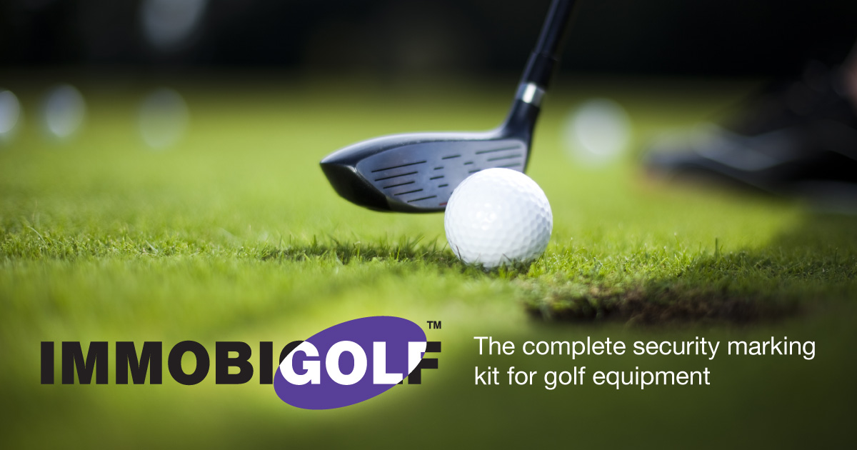ImmobiGolf security marking kit to protect your golf equipment against ...